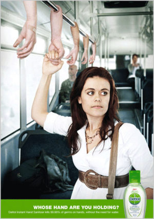 Illustration of Germ Exposure in Public Places | Dettol Sanitizer - THE ...