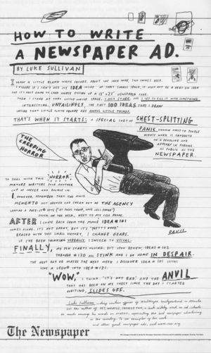 Handwritten Newspaper Ad Series | NY Times - THE BIG AD