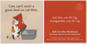 Catnip Scented Direct Mail Piece | Bulk Cat Litter Warehouse - THE BIG AD