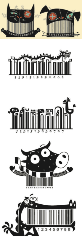 Creative UPC Code Illustrations - THE BIG AD