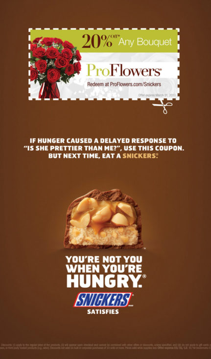 Co-Marketing that Naturally Makes Sense | Snickers & ProFlowers - THE ...