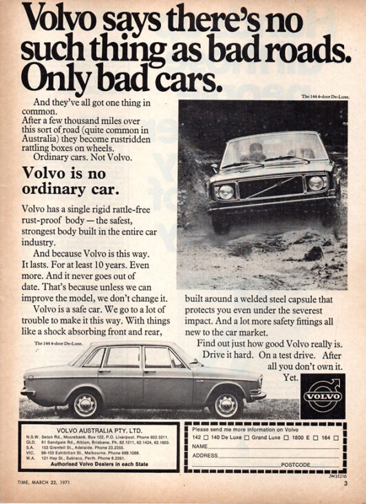 Volvo's Great Ads of the 1960s, 70s and Today - THE BIG AD